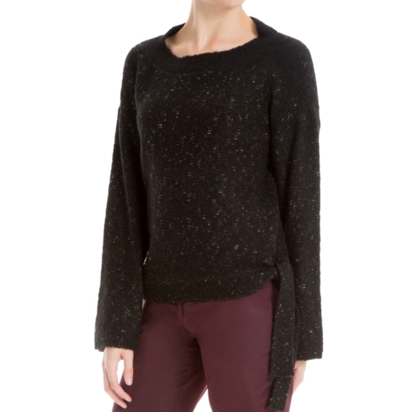 Max Studio | Sweaters | Max Studio Heather Black Wool Sweater Size Xs ...
